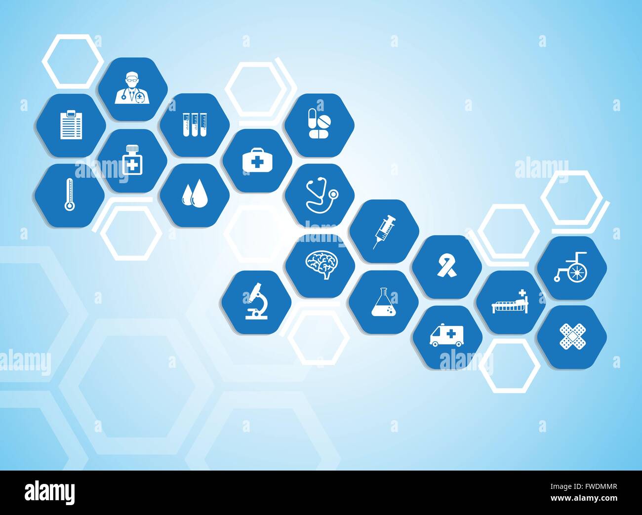 Medical background and icons to treat patients Stock Vector Image & Art ...