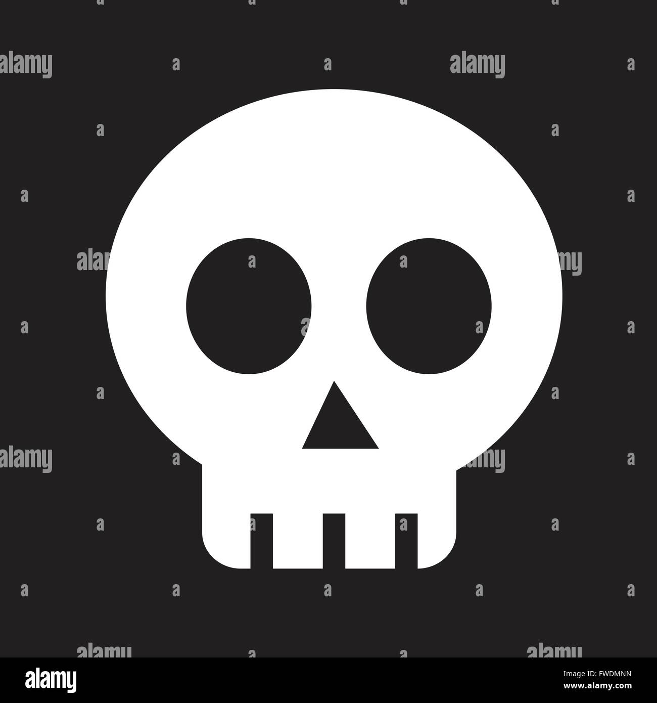 skull bone icon Stock Vector Image & Art - Alamy