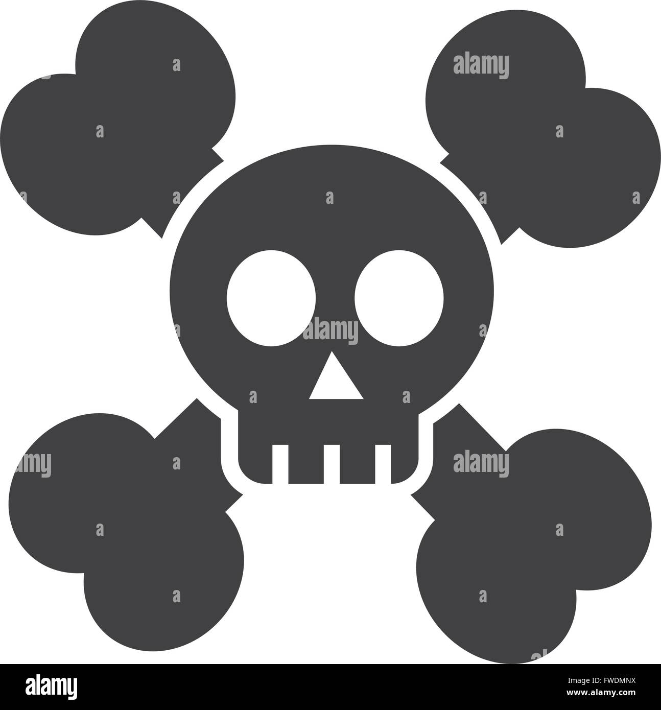 skull bone icon Stock Vector Image & Art - Alamy