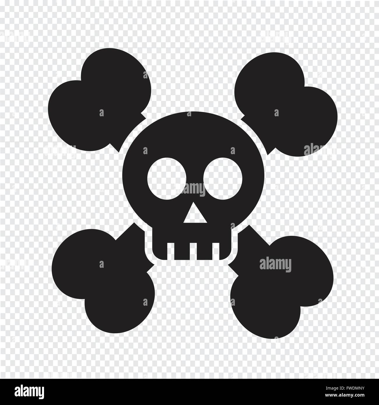 skull bone icon Stock Vector Image & Art - Alamy