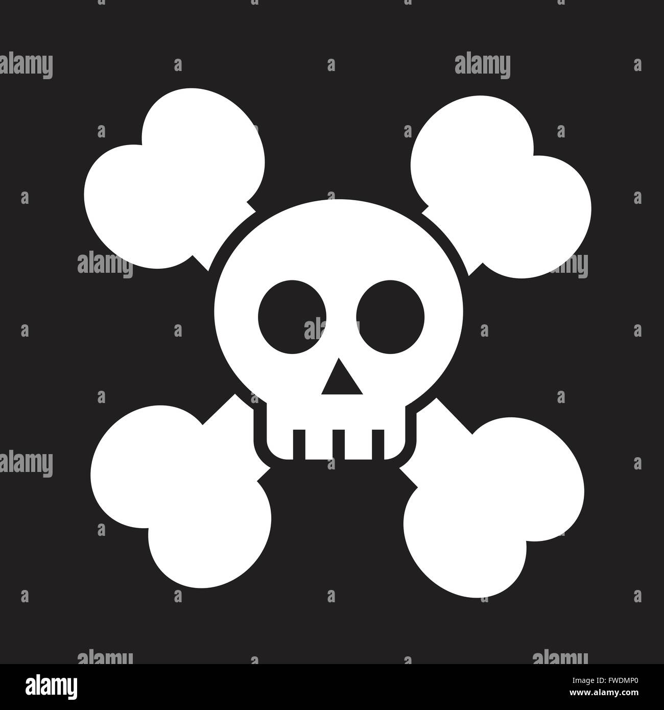 skull bone icon Stock Vector Image & Art - Alamy