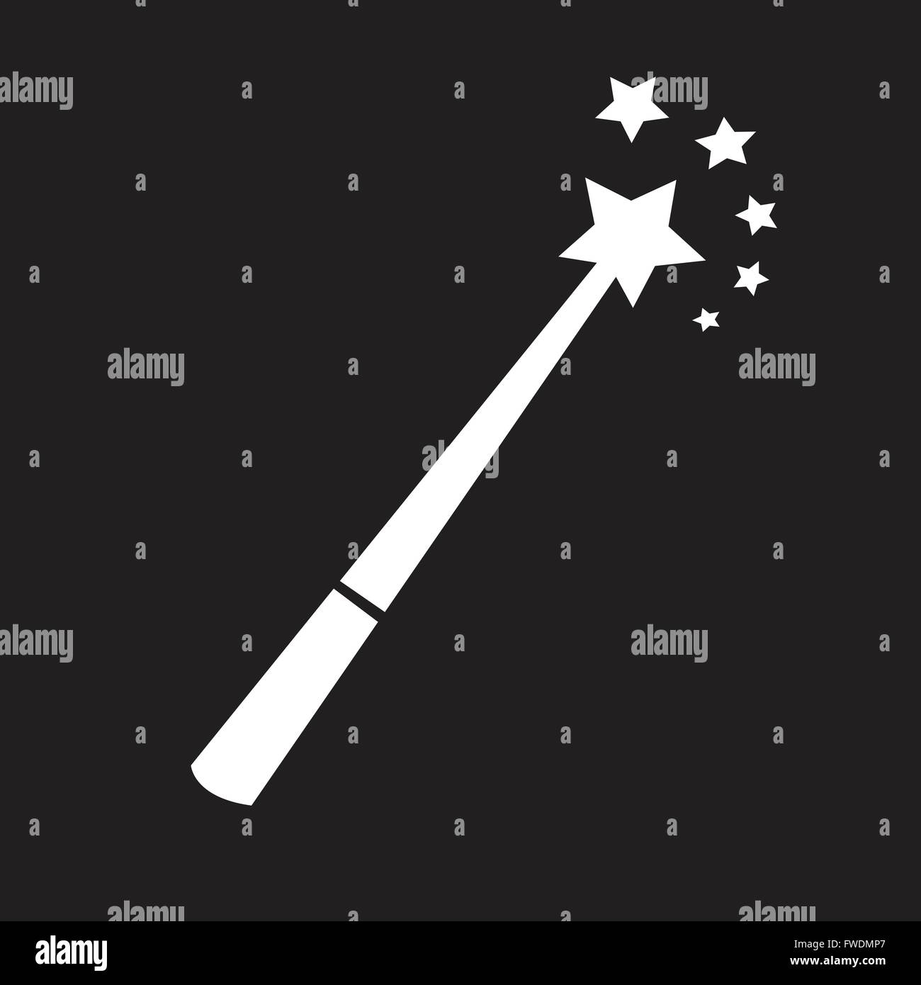 Magic Wand Icon Stock Vector Image & Art - Alamy