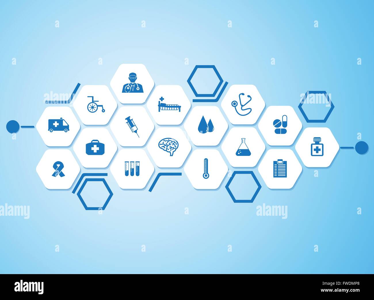 Medical background and icons to treat patients Stock Vector Image & Art ...