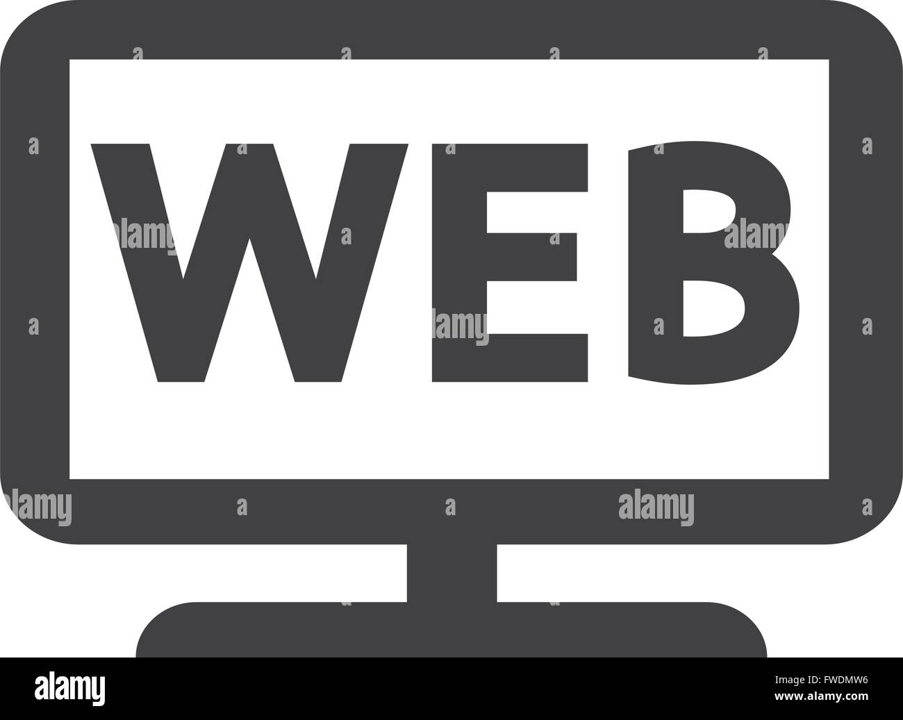 Web TV icon Stock Vector Image & Art - Alamy