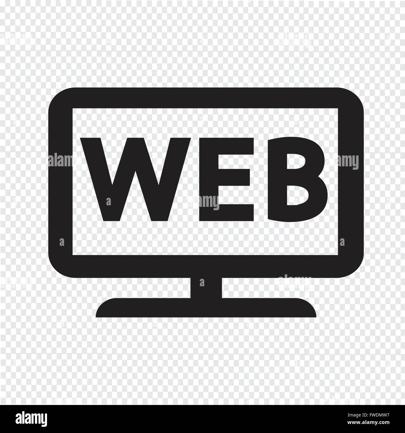 Web TV icon Stock Vector Image & Art - Alamy