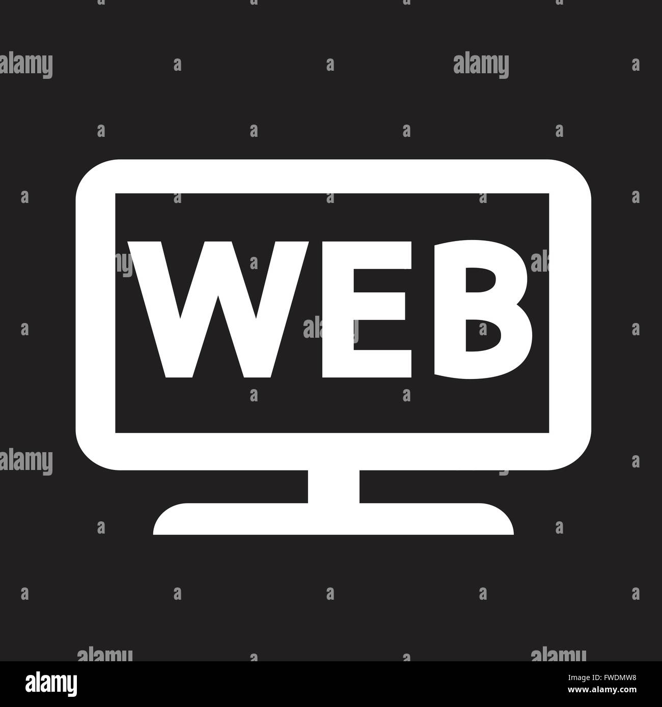 Web TV icon Stock Vector Image & Art - Alamy
