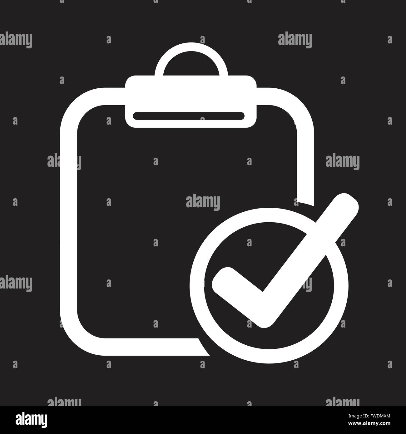 Clipboard check list icon Stock Vector Image & Art - Alamy