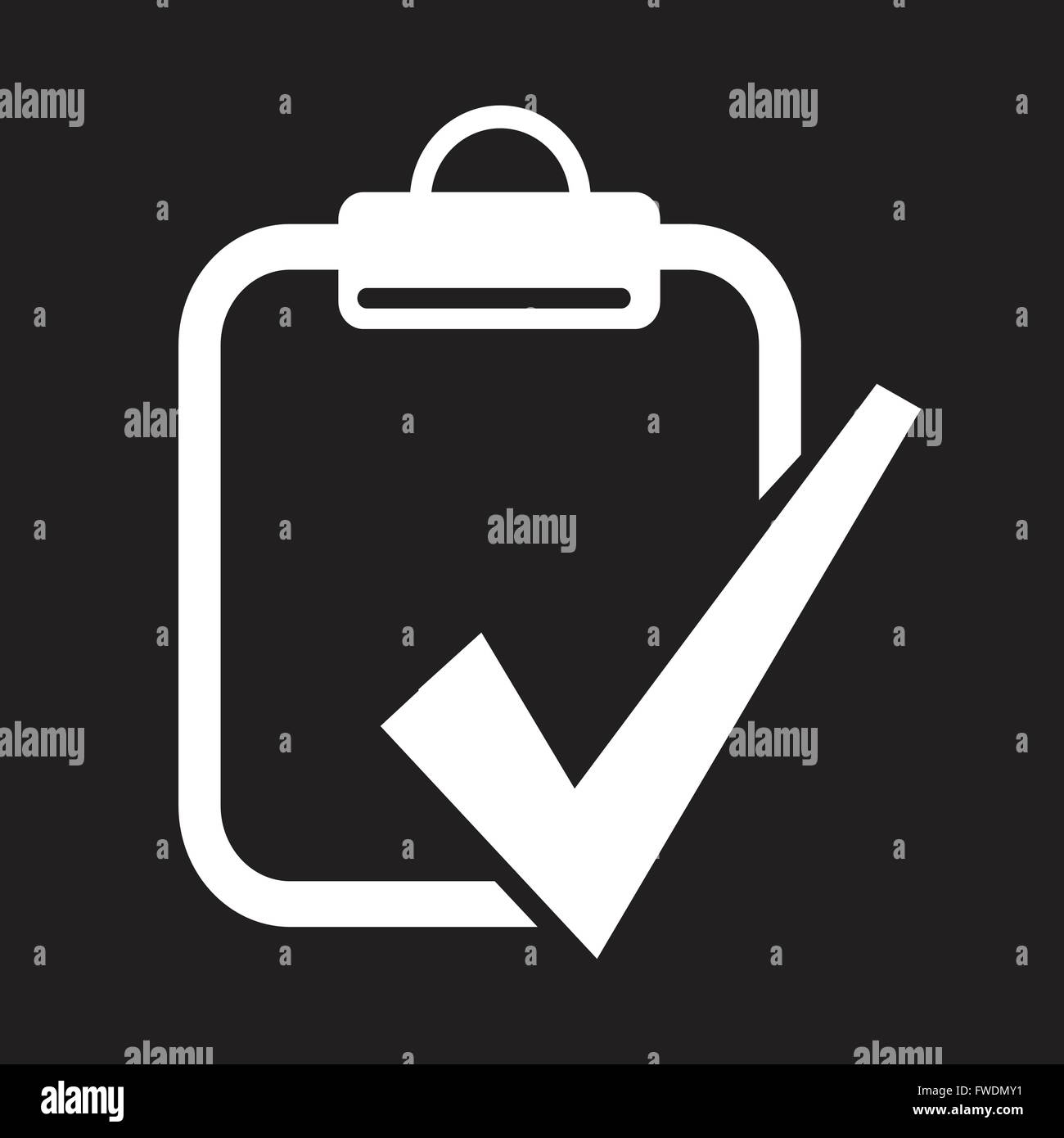 Clipboard check list icon Stock Vector Image & Art - Alamy
