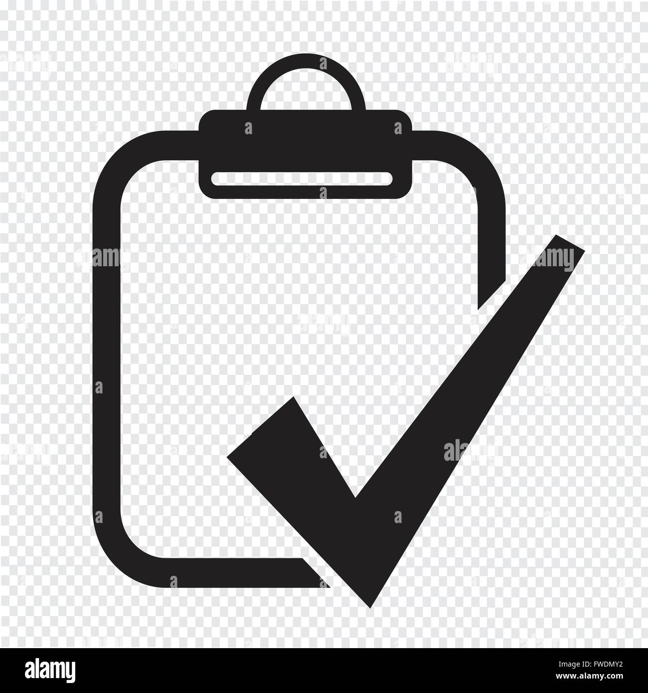 Clipboard check list icon Stock Vector Image & Art - Alamy