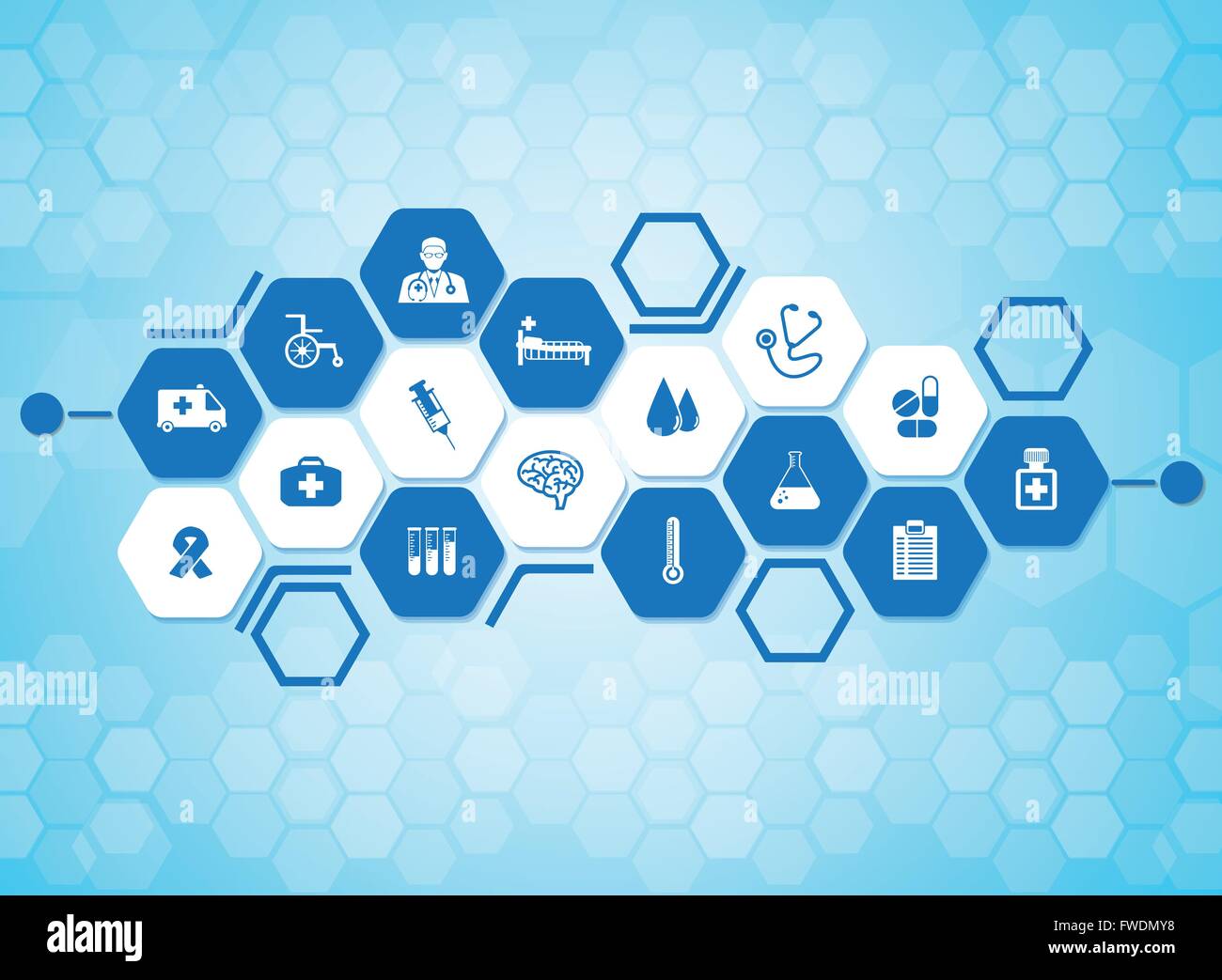 Medical background and icons to treat patients Stock Vector Image & Art ...