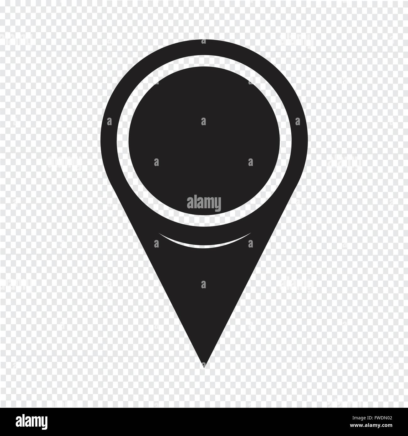 Map pointer icon Stock Vector Image & Art - Alamy