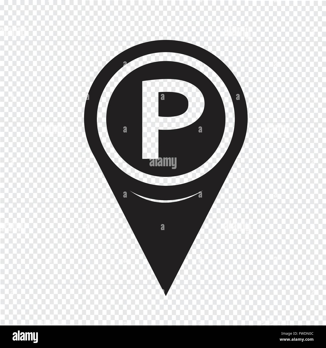 parking icon Map pointer Stock Vector Image & Art - Alamy