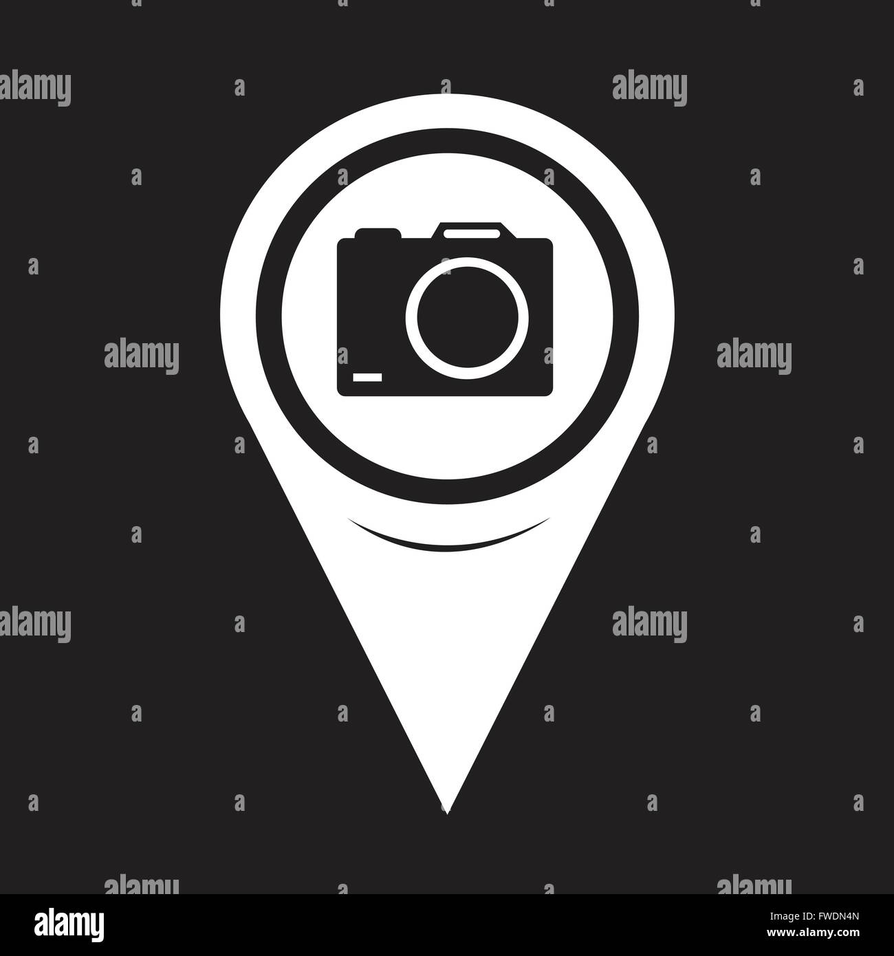 Map Pointer Camera Icon Stock Vector Image & Art - Alamy