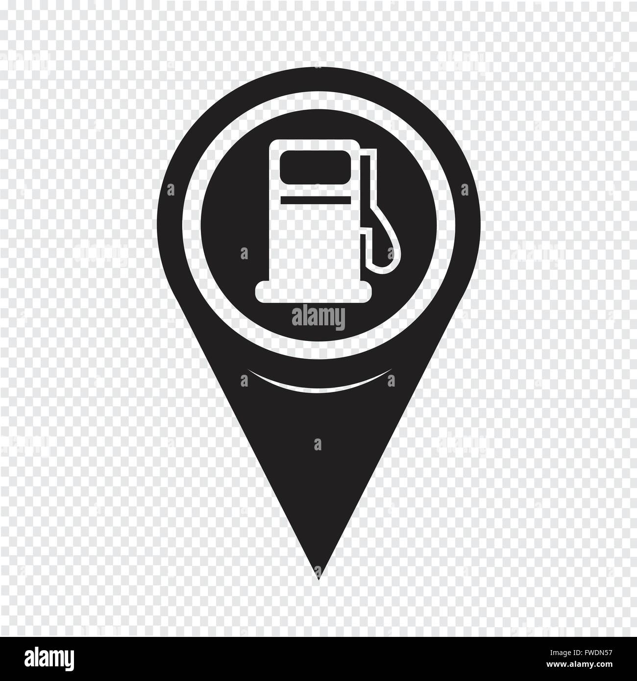 Map Pointer Gas Pump Icon Stock Vector Image & Art - Alamy