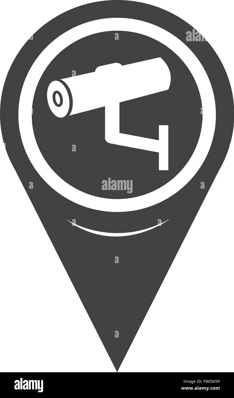 Map Pointer CCTV Camera icon Stock Vector Image & Art - Alamy