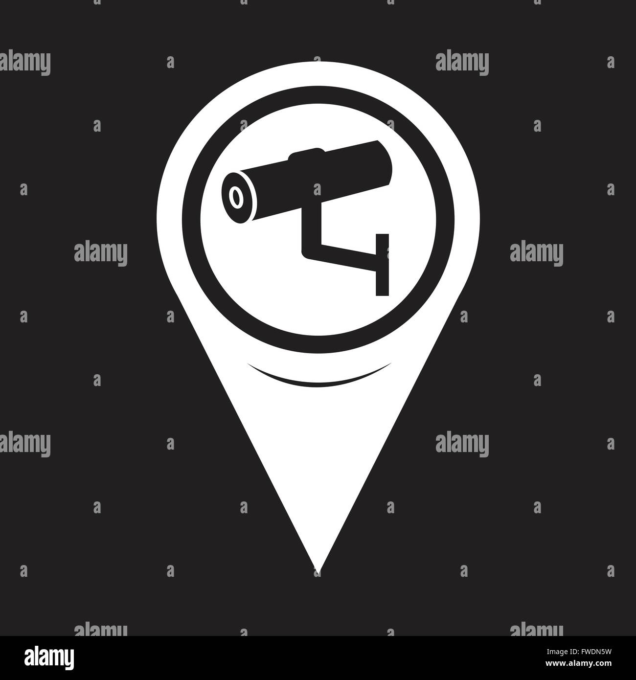 Map Pointer CCTV Camera icon Stock Vector Image & Art - Alamy