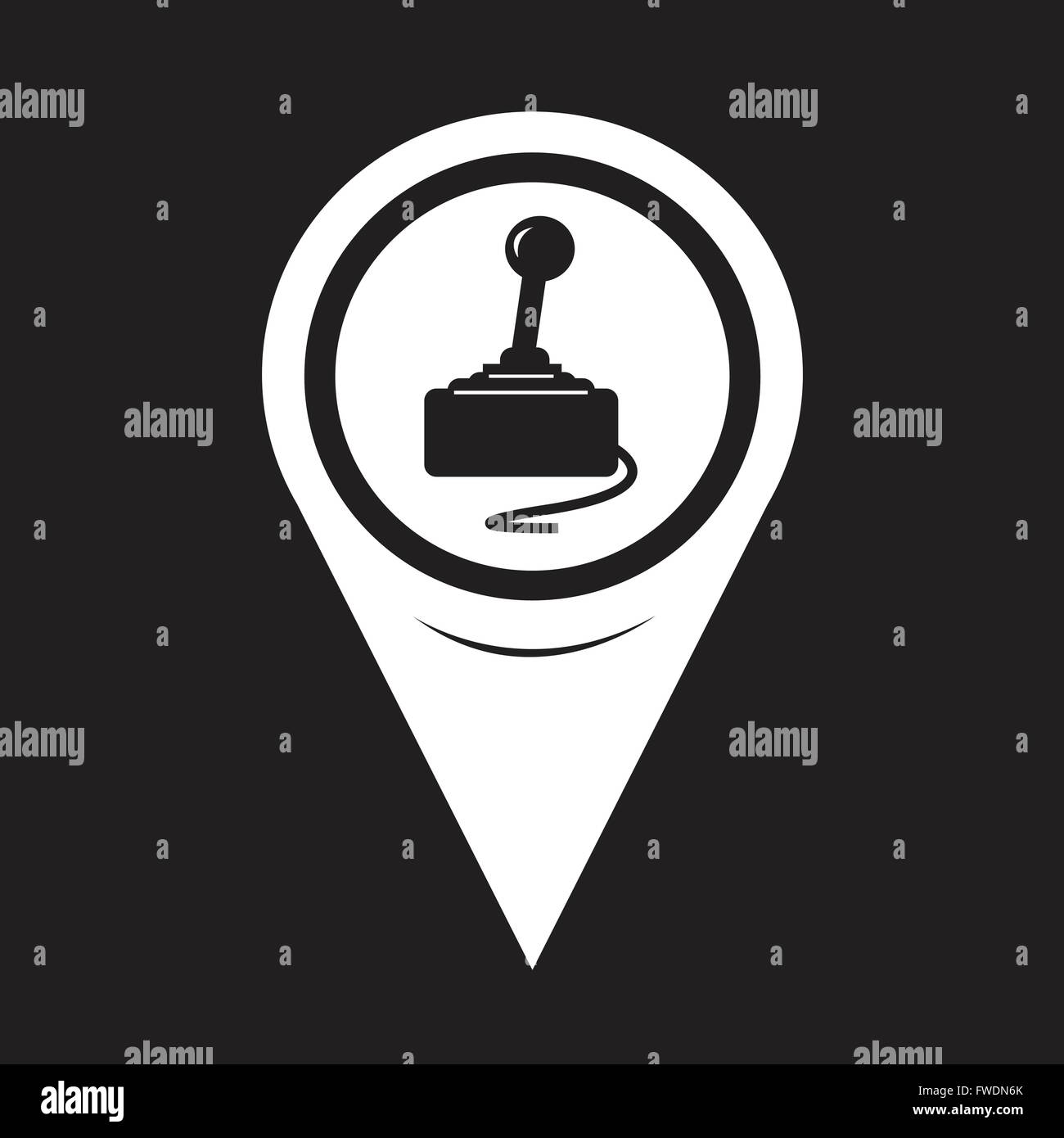 Map Pointer Game Controller Icon Stock Vector Image & Art - Alamy