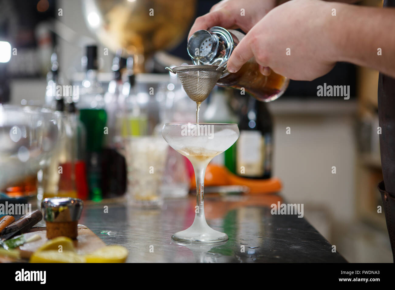 Man behind bar counter hi-res stock photography and images - Alamy
