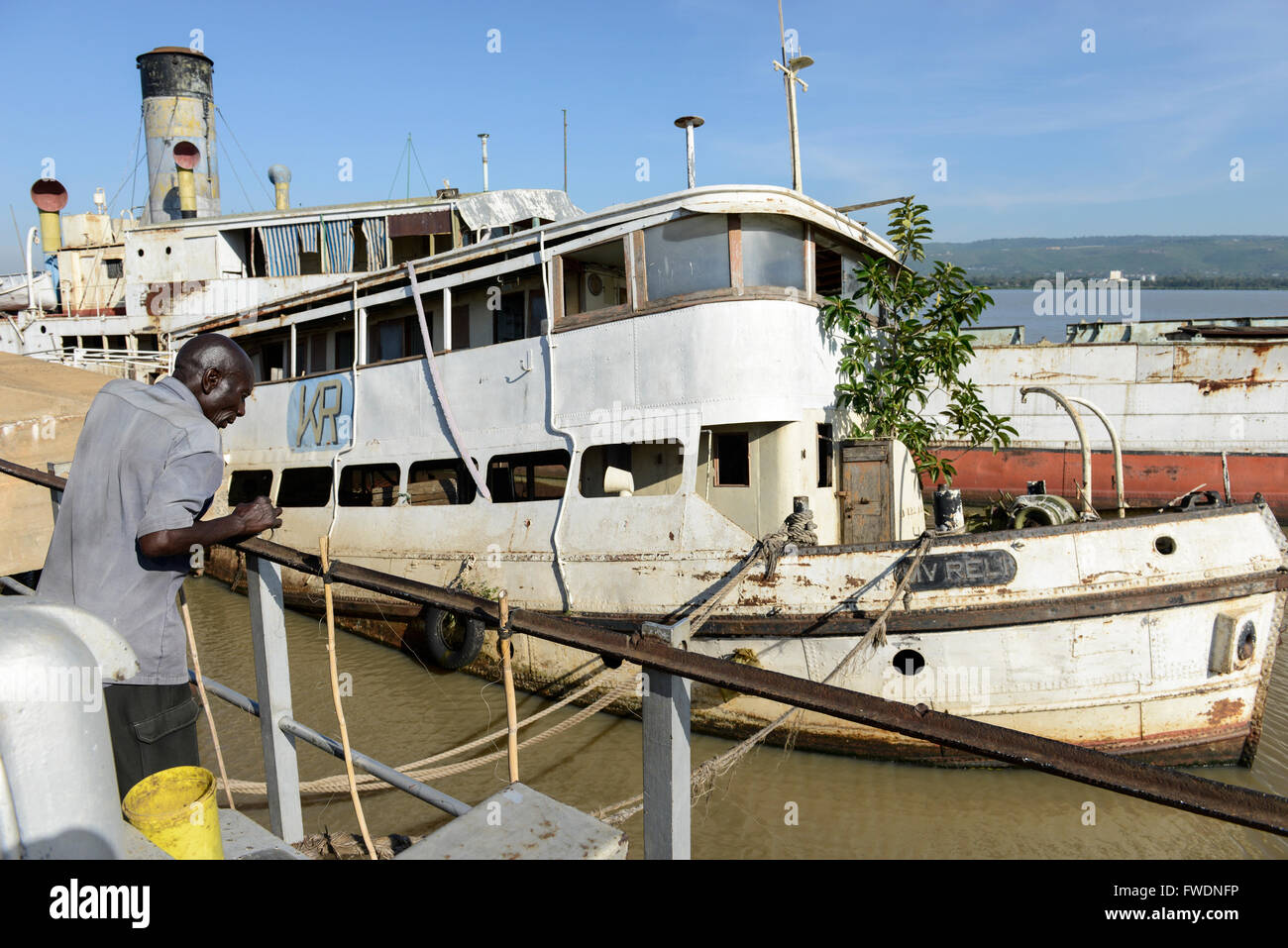 KENYA Kisumu, old vessel MV Reli and SS Nyanza built 1907 by Bow ...