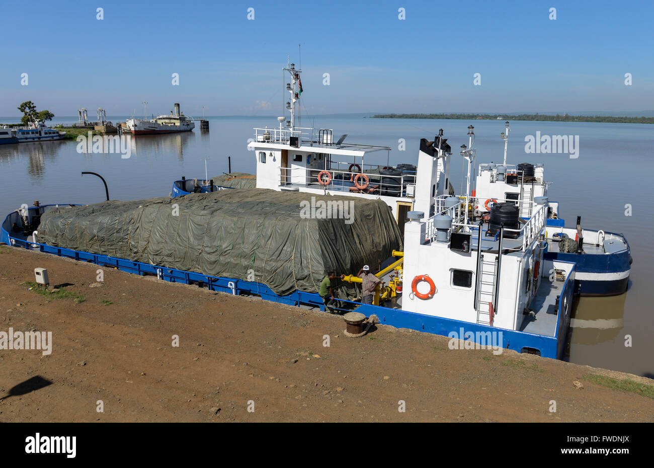 KENYA Kisumu port at Lake Victoria, cargo ships from Uganda / KENIA ...