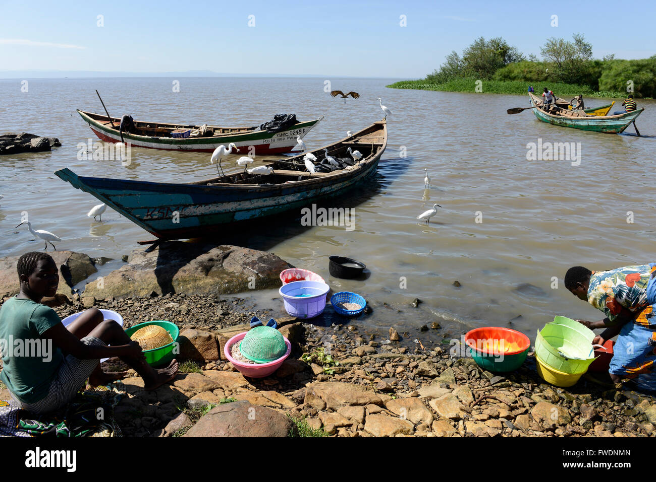 Fishing Boat Lake Victoria Kisumu High Resolution Stock Photography and ...
