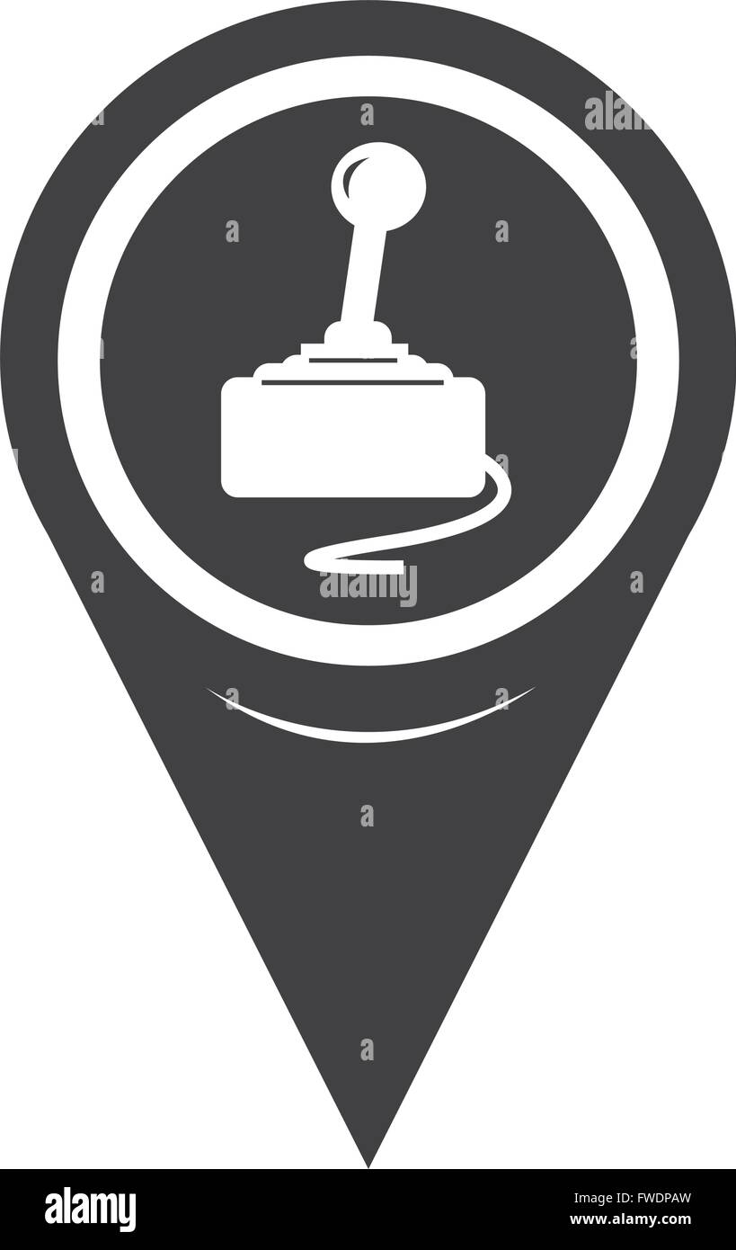 Map Pointer Game Controller Icon Stock Vector Image & Art - Alamy