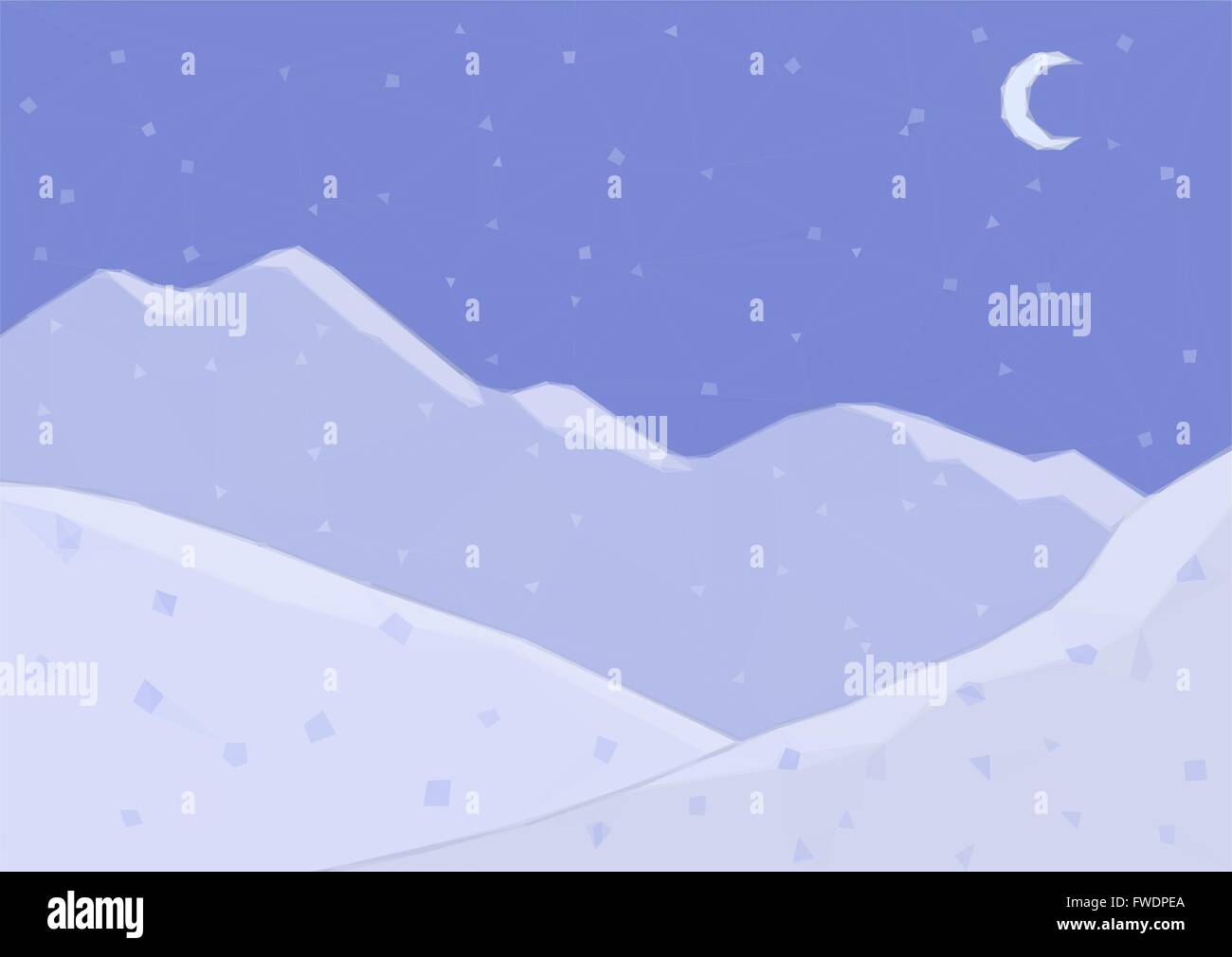 Low Poly Landscape, Night Mountain Stock Vector Image & Art - Alamy