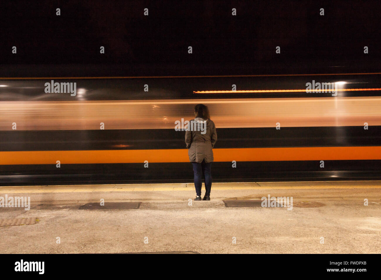 Female watching hi-res stock photography and images - Alamy