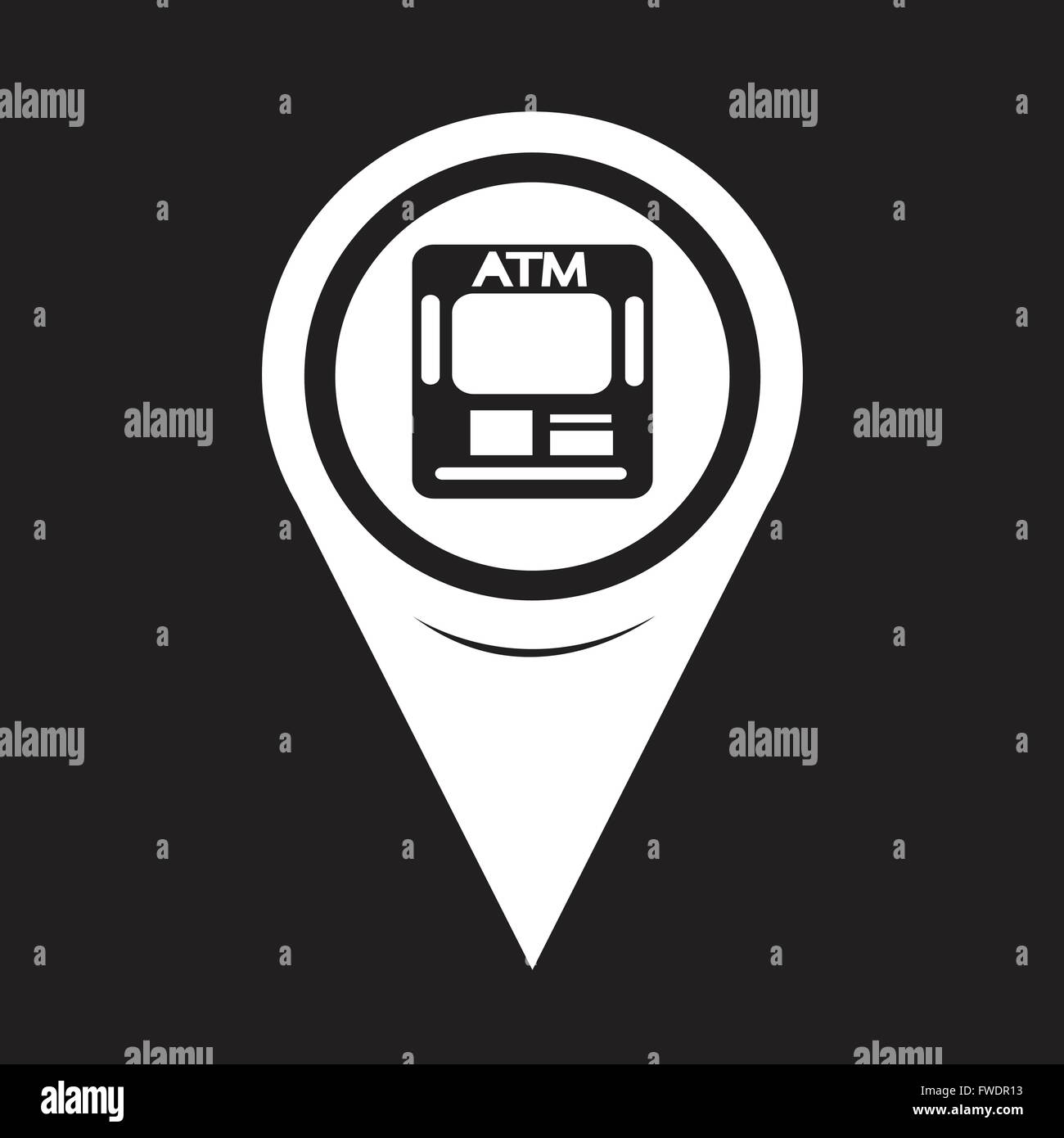 Map Pointer ATM Icon Stock Vector Image & Art - Alamy