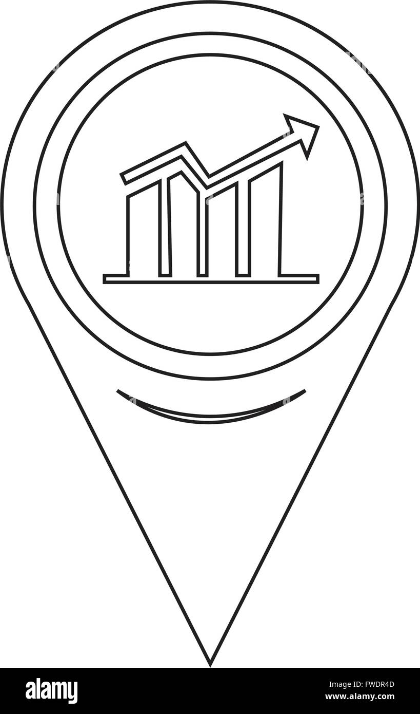 Map Pointer Graph Icon Stock Vector Image & Art - Alamy