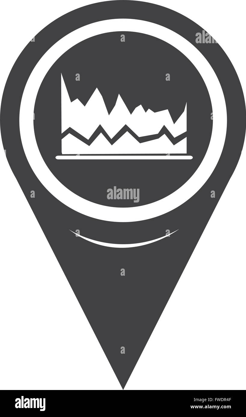 Map Pointer Graph Icon Stock Vector Image & Art - Alamy