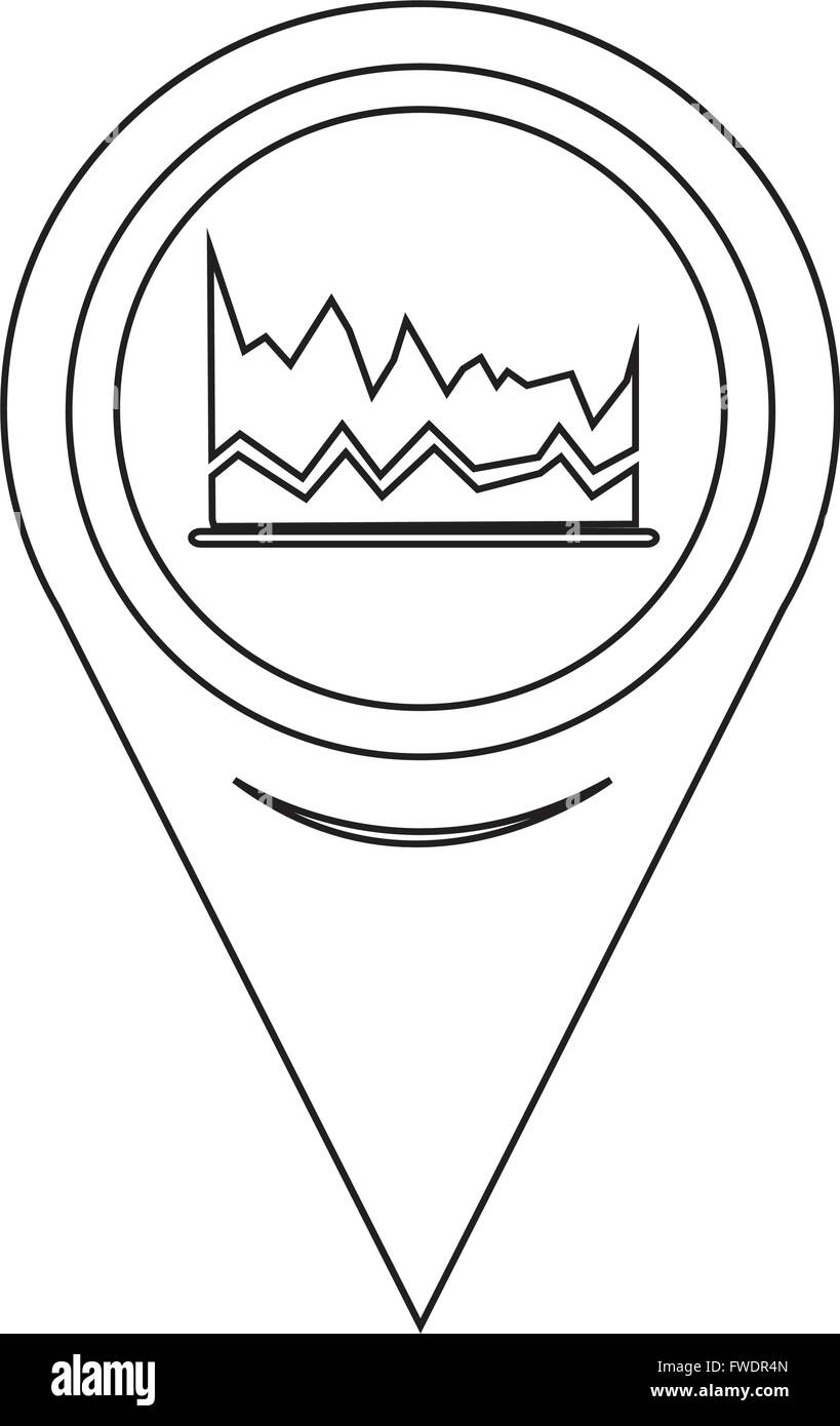 Map Pointer Graph Icon Stock Vector Image & Art - Alamy