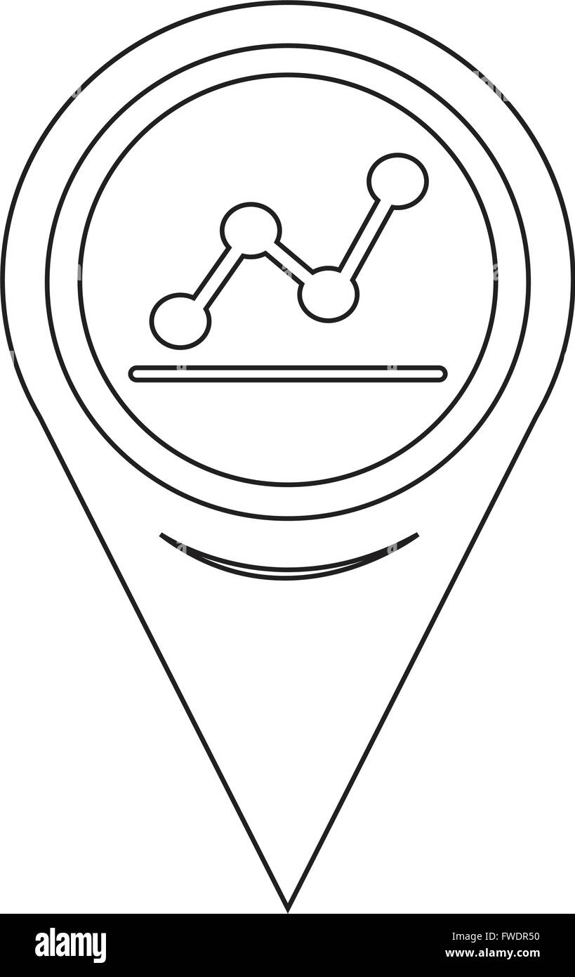 Map Pointer Graph Icon Stock Vector Image & Art - Alamy