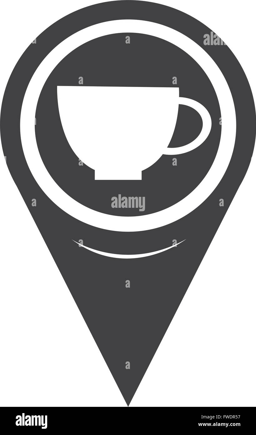 Map Pointer Cup Icon Stock Vector Image & Art - Alamy