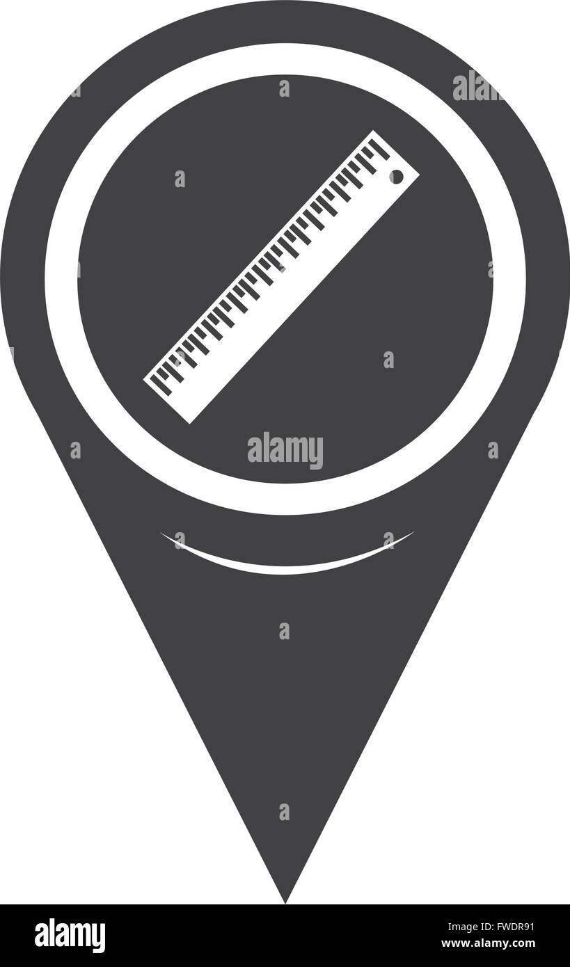Map Pointer Ruler Icon Stock Vector Image & Art - Alamy