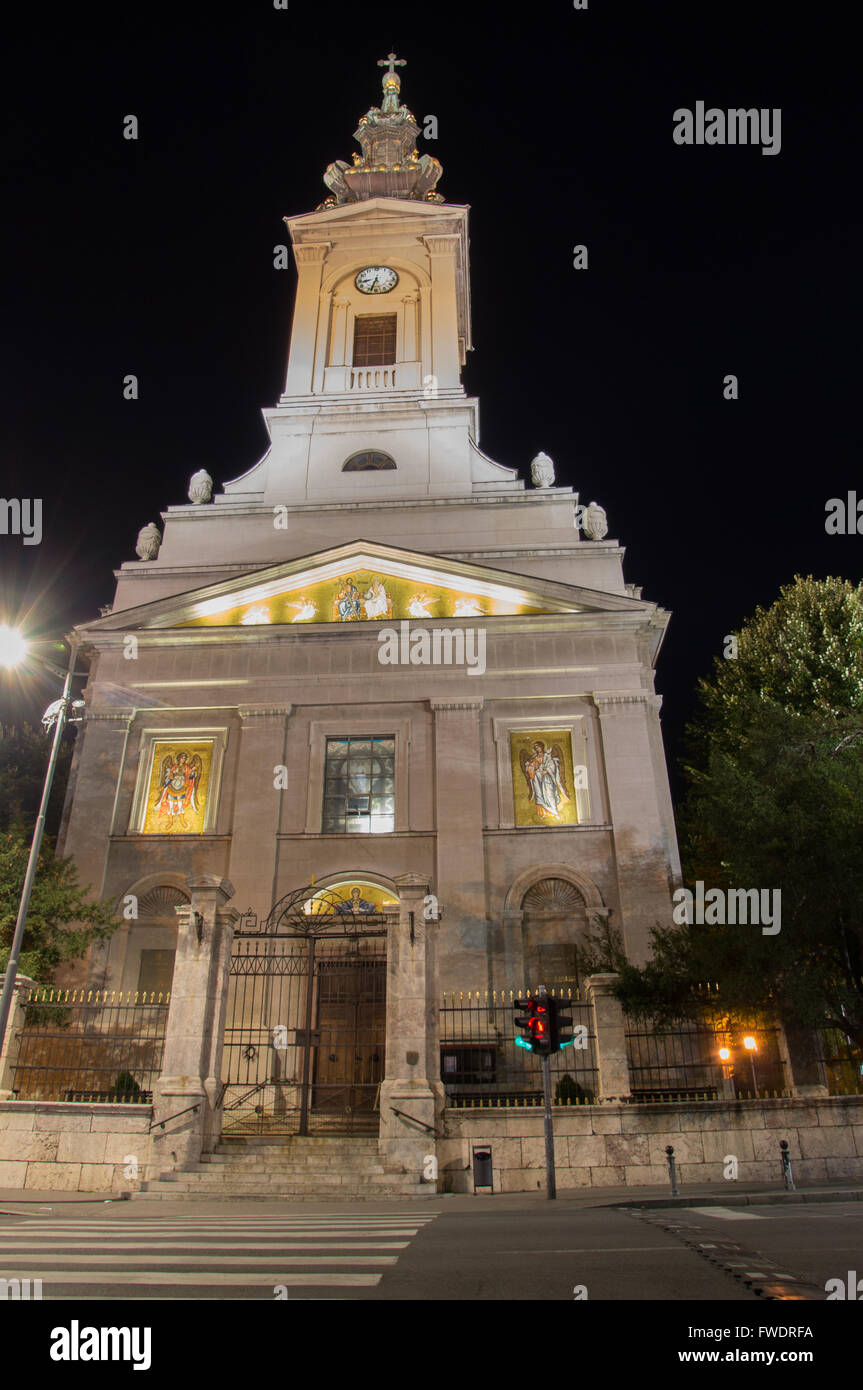 St. Michael's Cathedral at night Stock Photo - Alamy