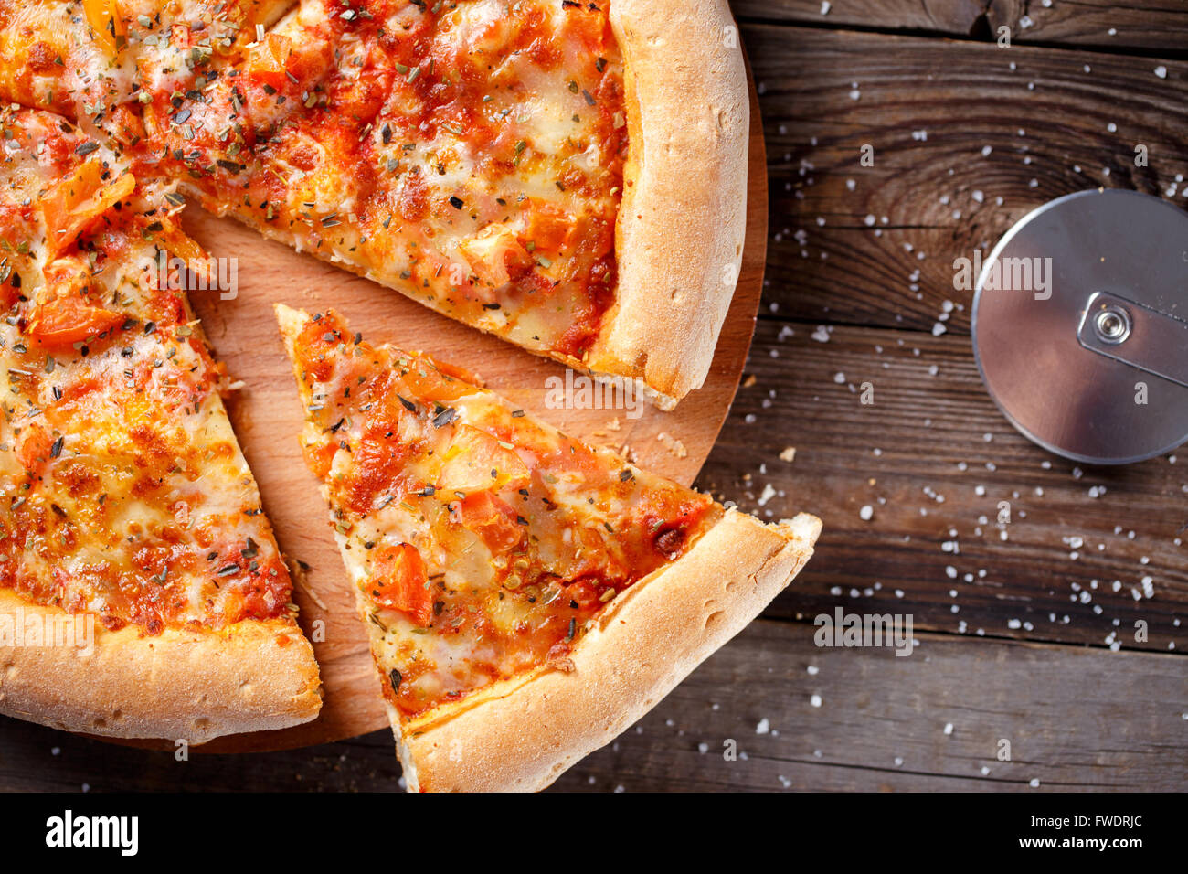 Delicious italian pizza Stock Photo - Alamy