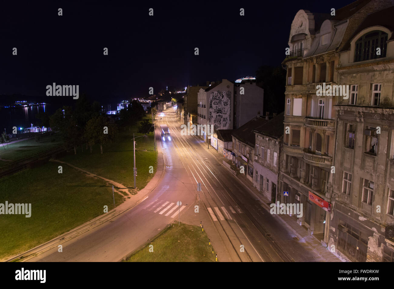 Street View - old houses and street Stock Photo - Alamy