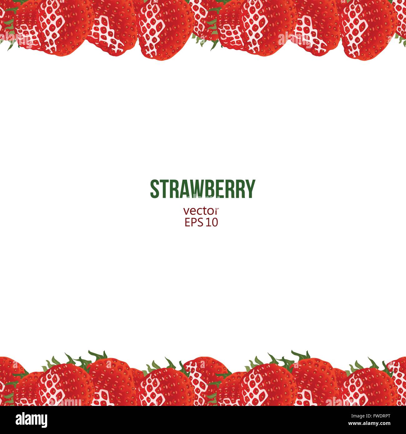 Strawberry frame, vector illustration Stock Vector Image & Art - Alamy