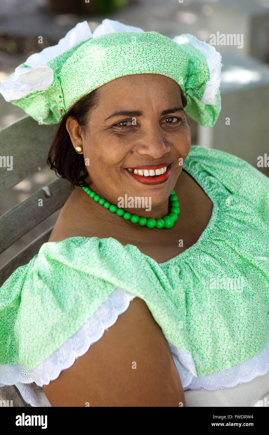 ABC Islands (Aruba,Bonaire and Curaçao) : local woman in Rincon,Bonaire ...