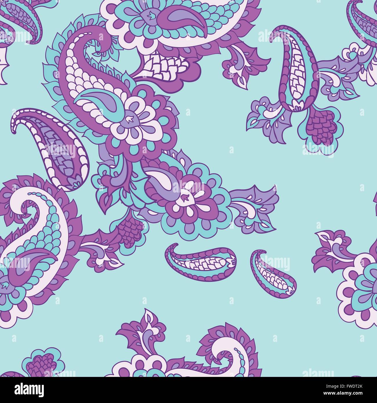 Seamless paisley pattern Stock Vector Image & Art - Alamy