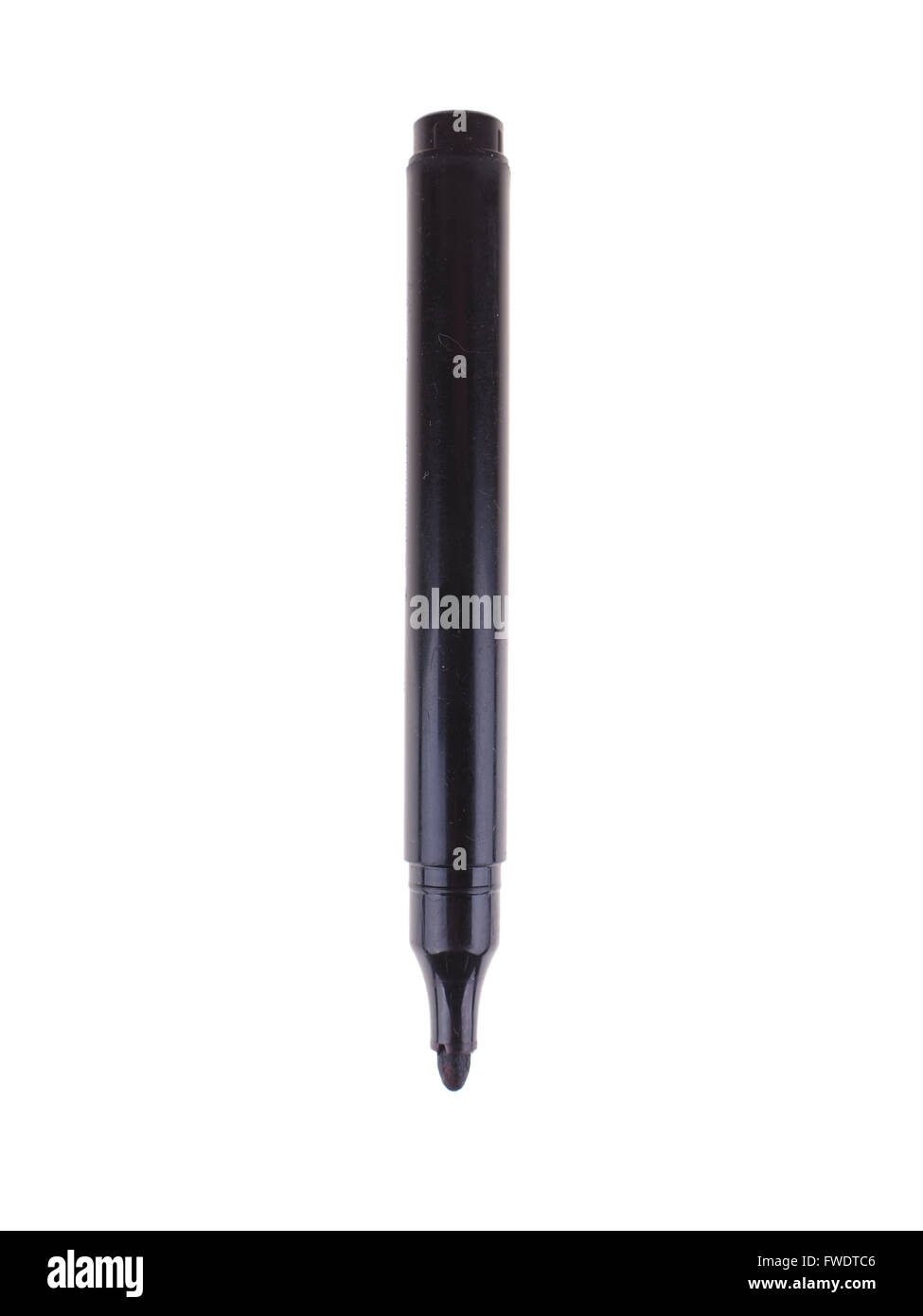 black marker on a white background Stock Photo - Alamy