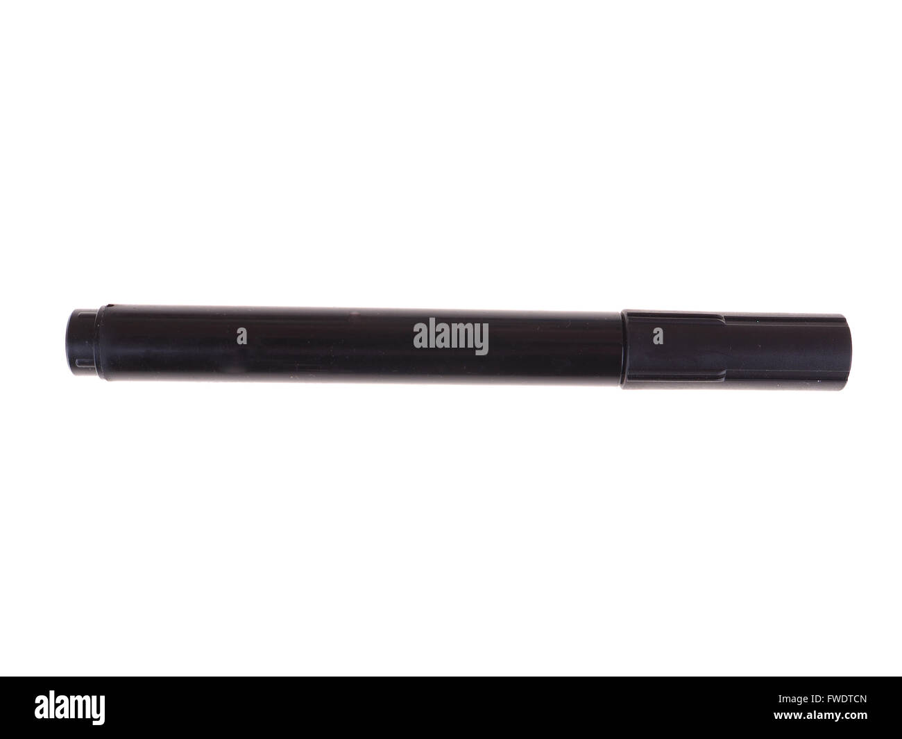 black marker on a white background Stock Photo - Alamy
