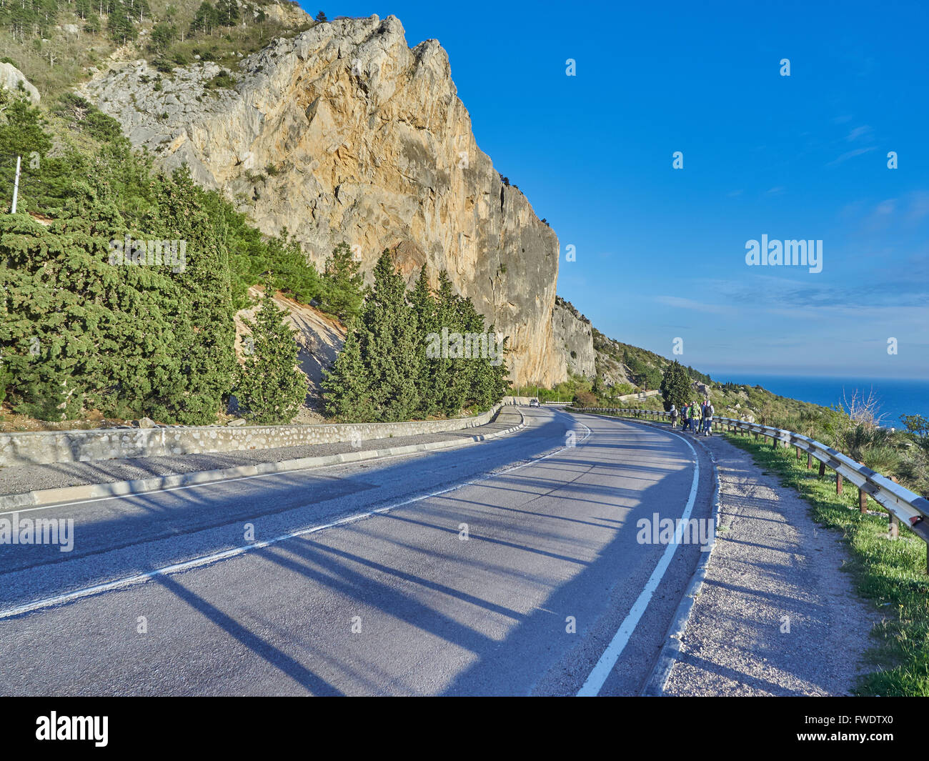asphalt road in rocks Stock Photo - Alamy