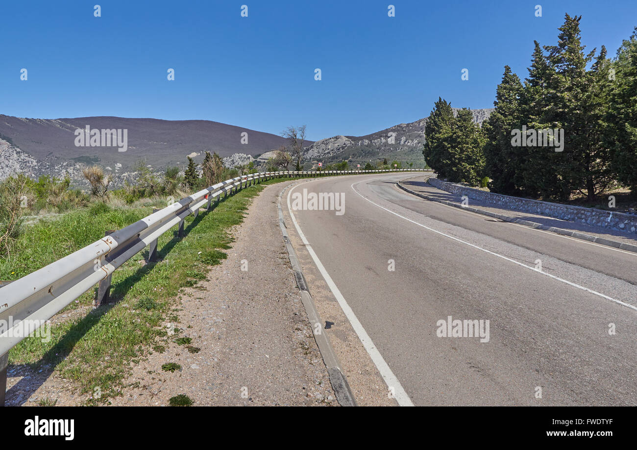 asphalt road in rocks Stock Photo - Alamy