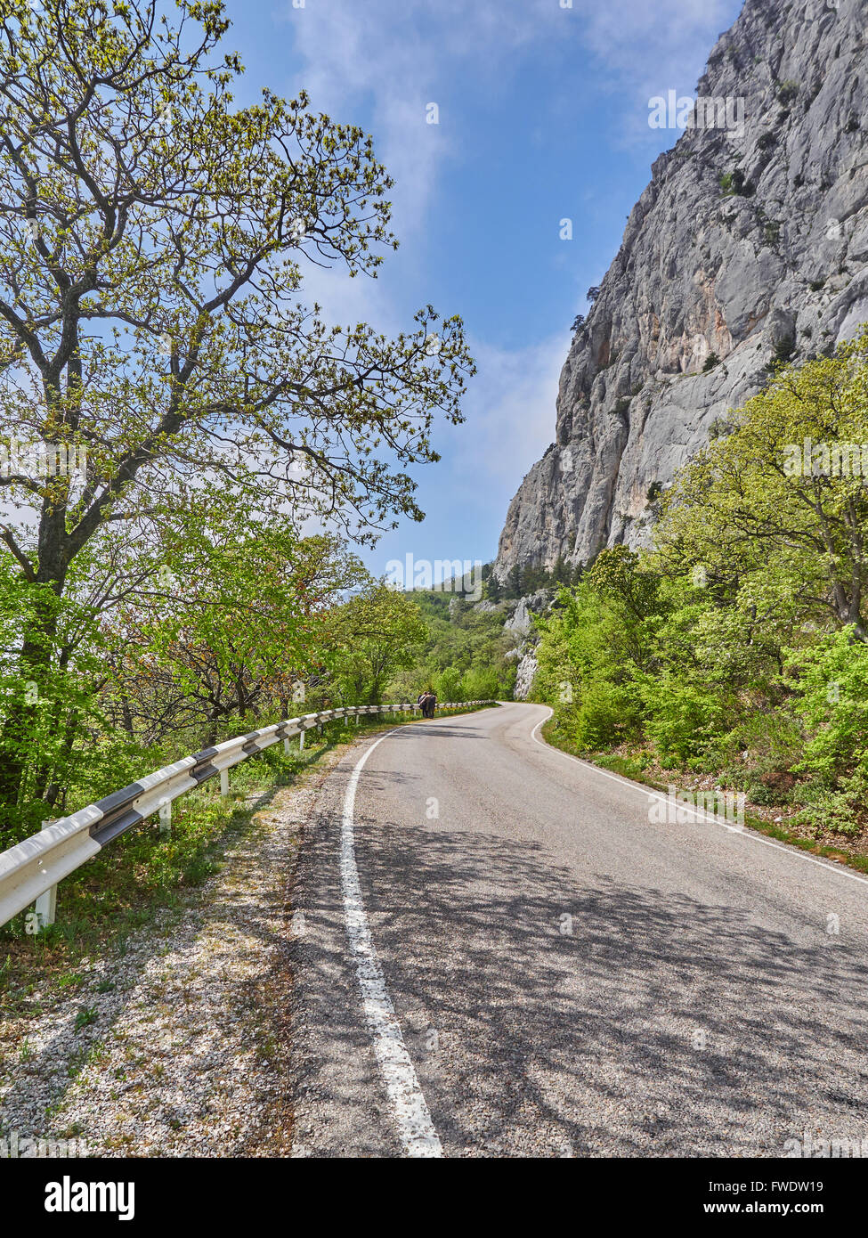 asphalt road in rocks Stock Photo - Alamy