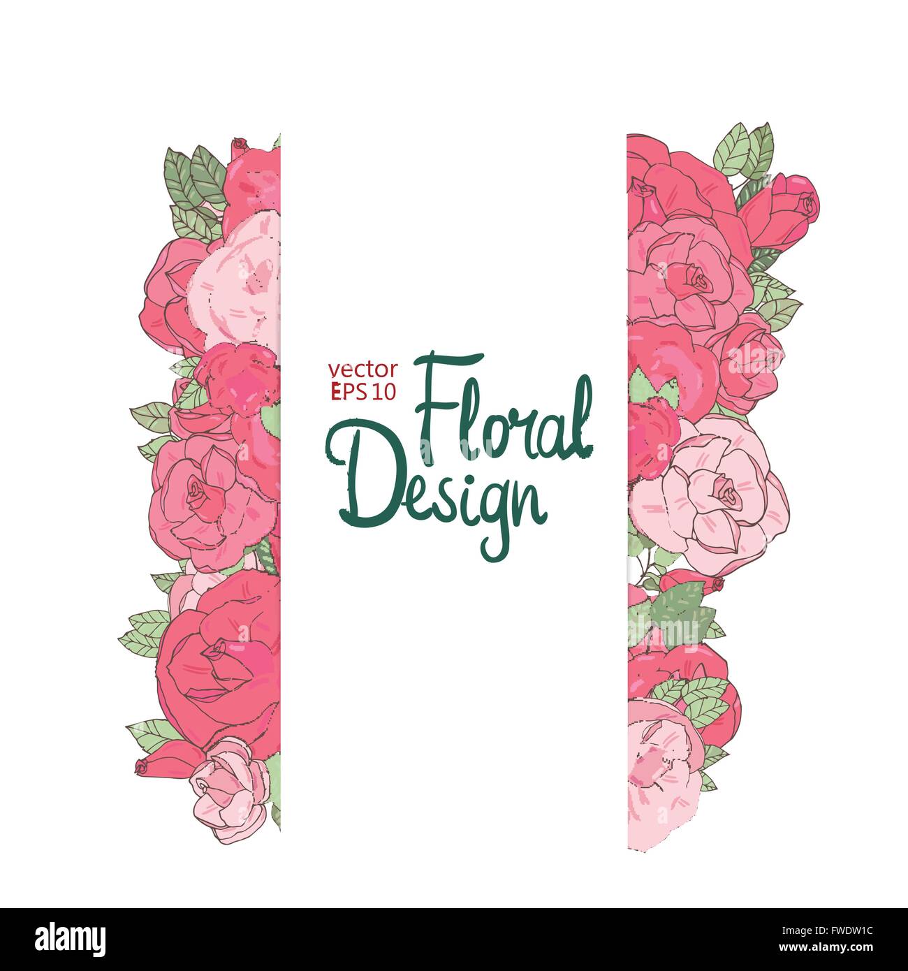 Floral vector border Stock Vector Image & Art - Alamy