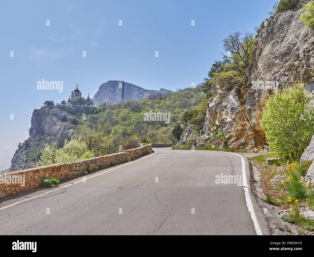 asphalt road in rocks Stock Photo - Alamy