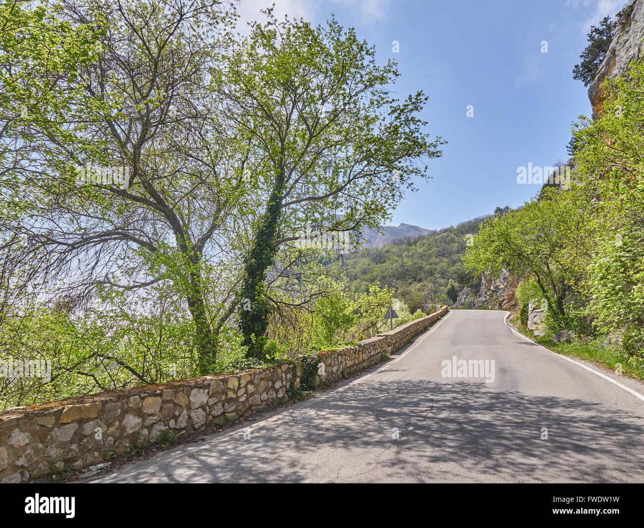 asphalt road in rocks Stock Photo - Alamy