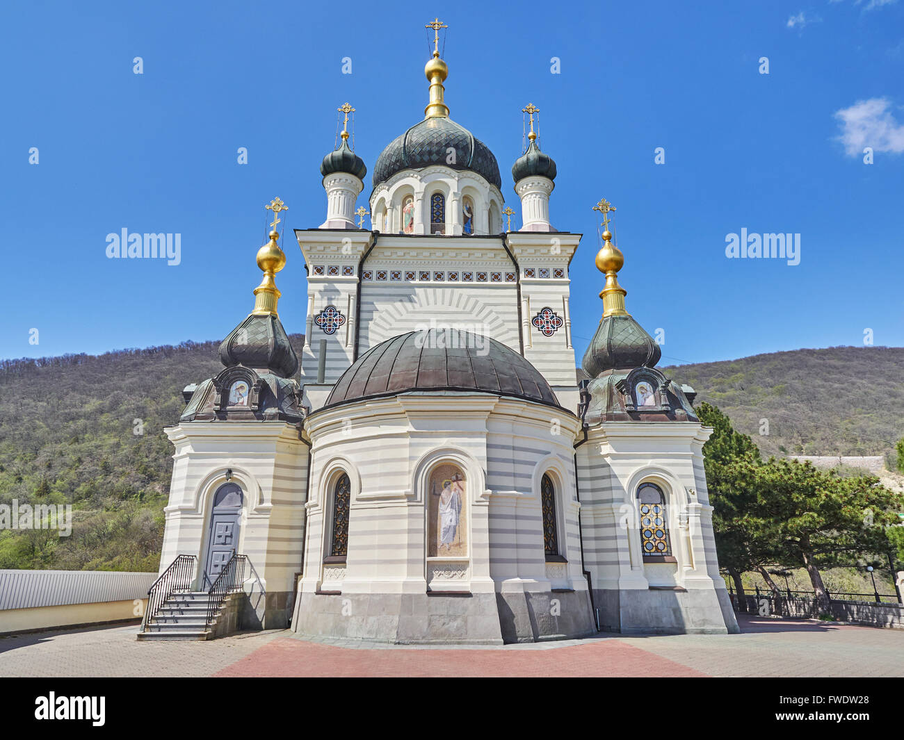 Christian Church in the mountains Stock Photo - Alamy